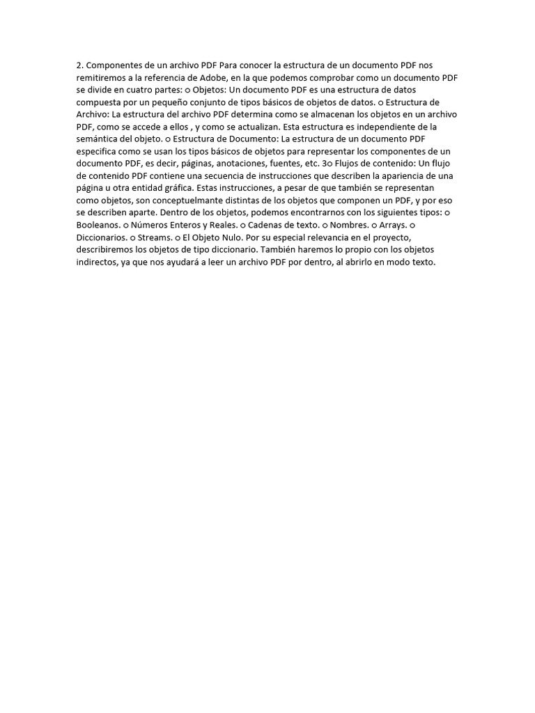 Componentes PDF | PDF