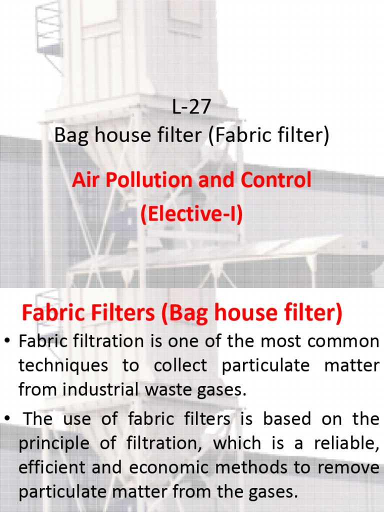 l-27-bag-house-filter | PDF | Filtration | Materials