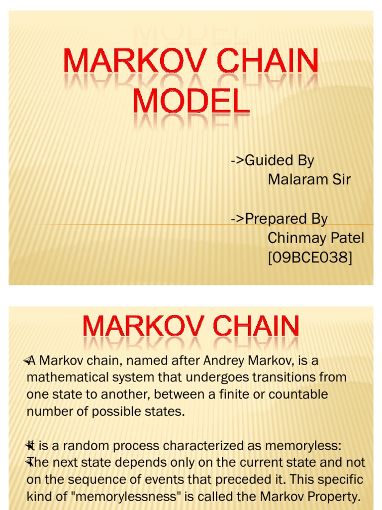 Markov Chain Model | PDF