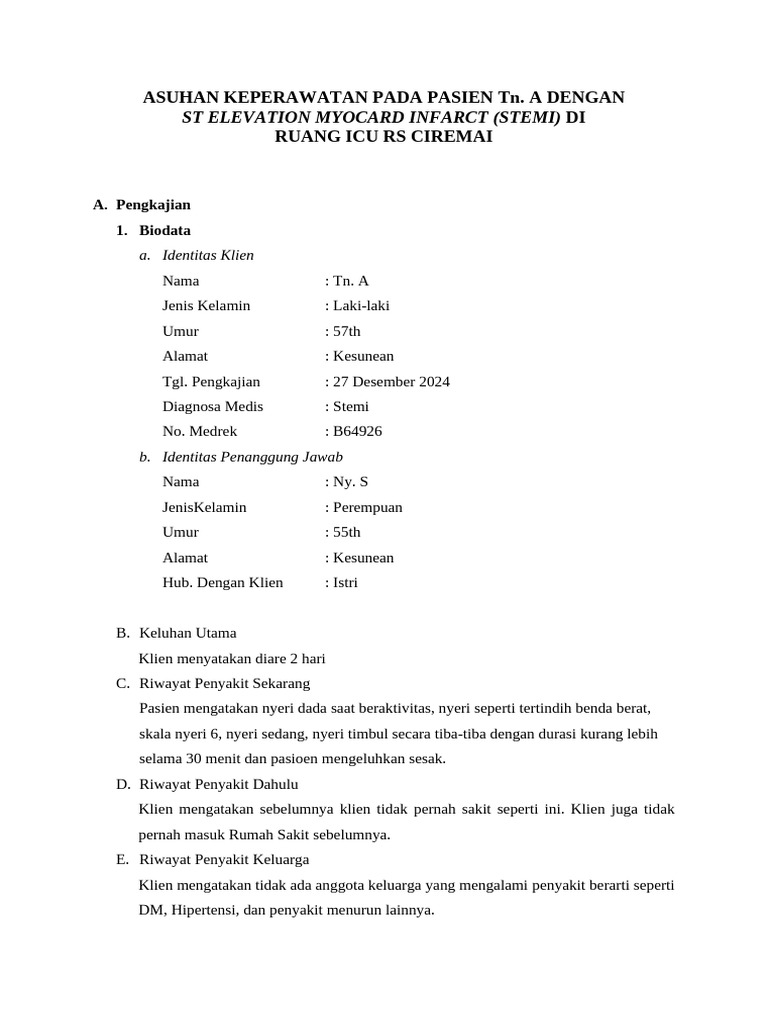Askep Stemi Fix | PDF