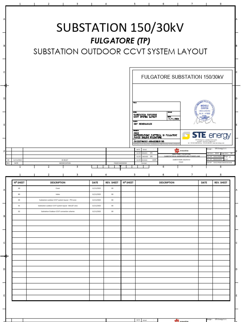CW322790601400AS3SU6100 - Substation Outdoor CCVT System Layout | PDF ...