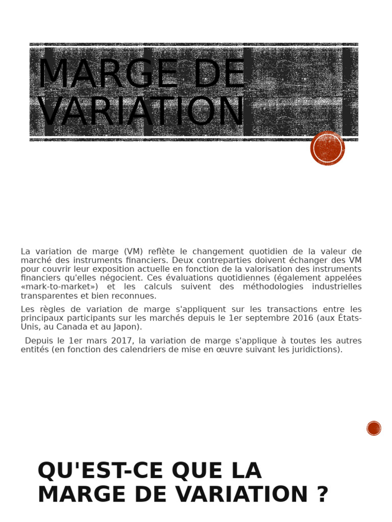Comprendre la marge de variation | PDF | Courtier | Compensation (Finance)