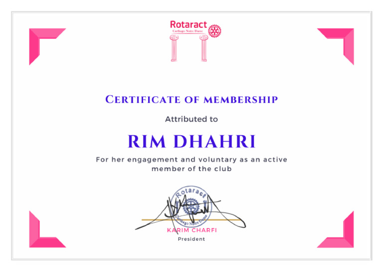 Tuni'Act Certificate | PDF