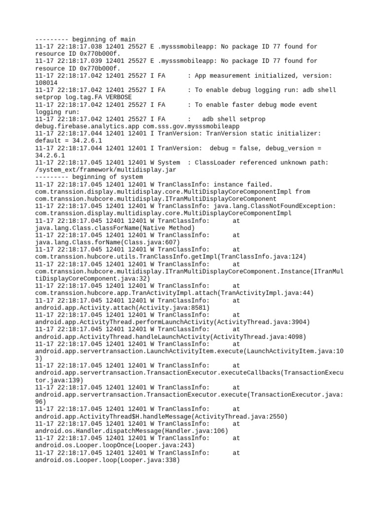 Mobile App Error Log Analysis | PDF | Software | System Software