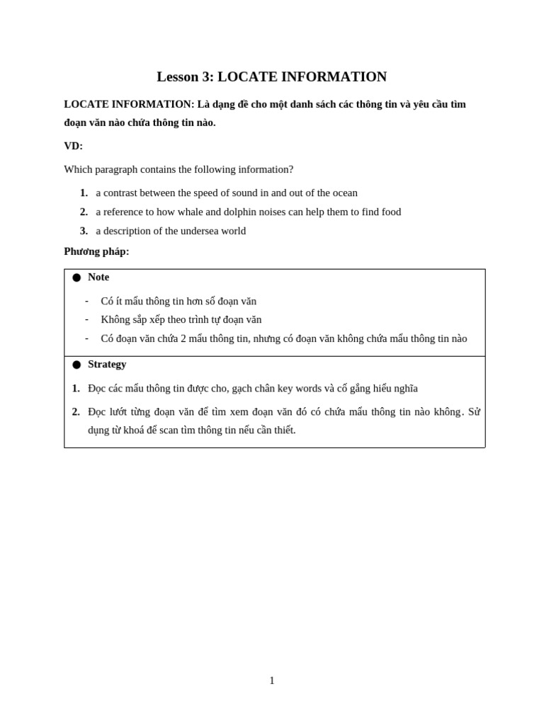 Reading 3 - LOCATE INFORMATION | PDF | Handedness | Learning