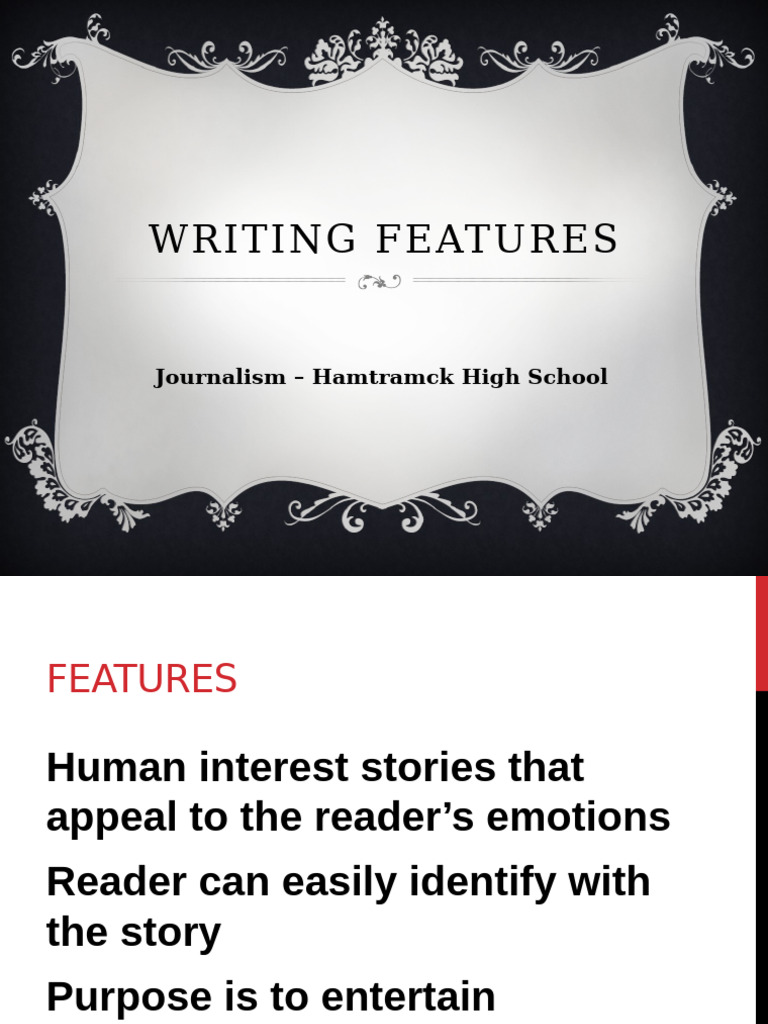 Writing Features | PDF | News