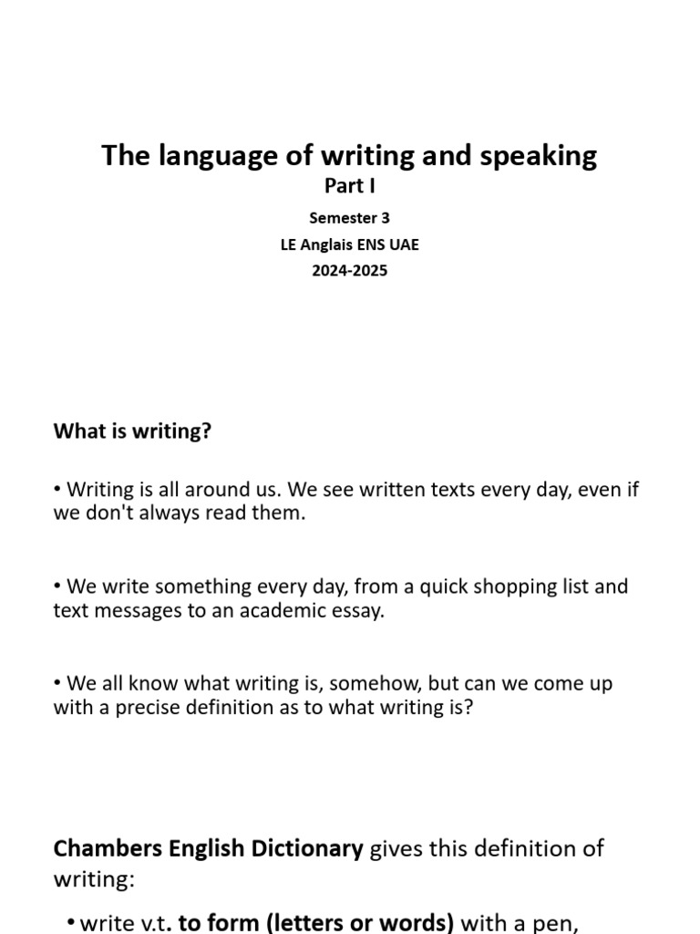 Defining Writing: Key Concepts and Skills | PDF | English Language ...