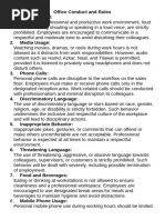 Office Decorum Policy | PDF | Internet