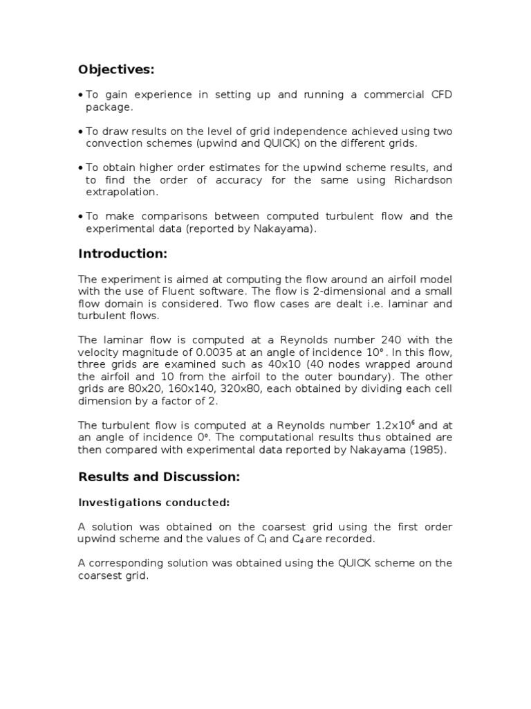 CFD Report | PDF | Reynolds Number | Computational Fluid Dynamics