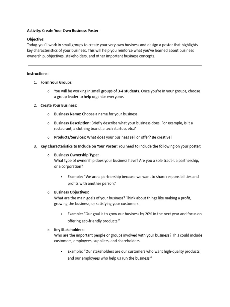 Activity Business Design | PDF | Business | Startup Company