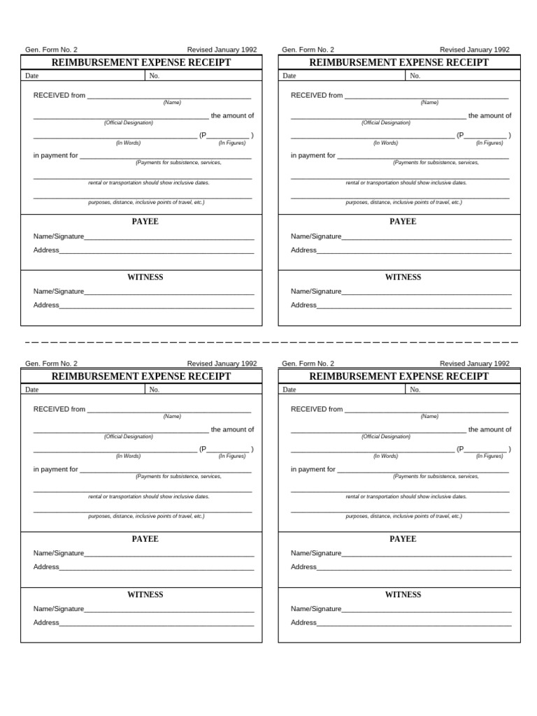 RER-form | PDF | Expense | Income Statement
