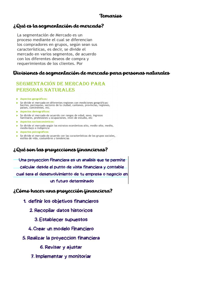 Temarios Emprendimient | PDF