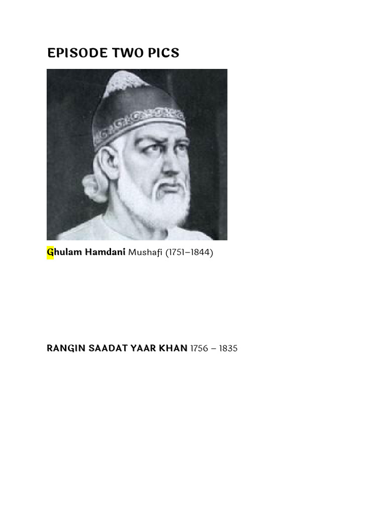 Episode Two Ghazal Pics | PDF