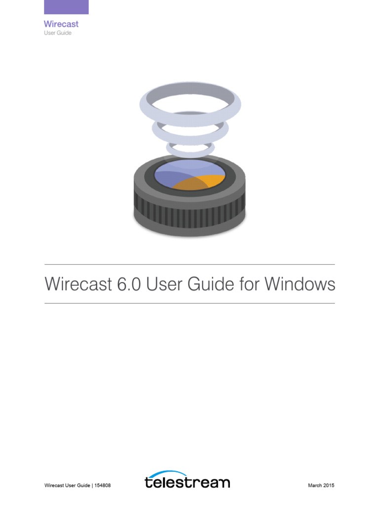 Wirecast-User-Guide-Windows | PDF | Software | Installation (Computer Programs)