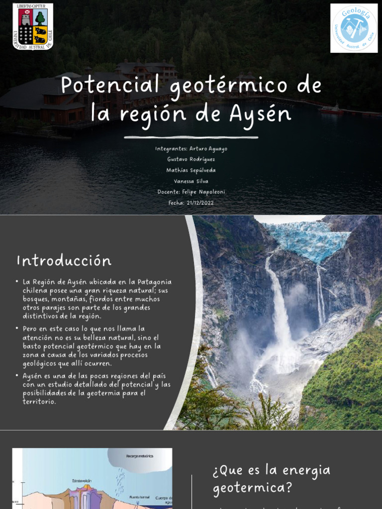 Potencial Geotérmico de La Región de Aysén | PDF | Energía geotérmica | Bomba de calor
