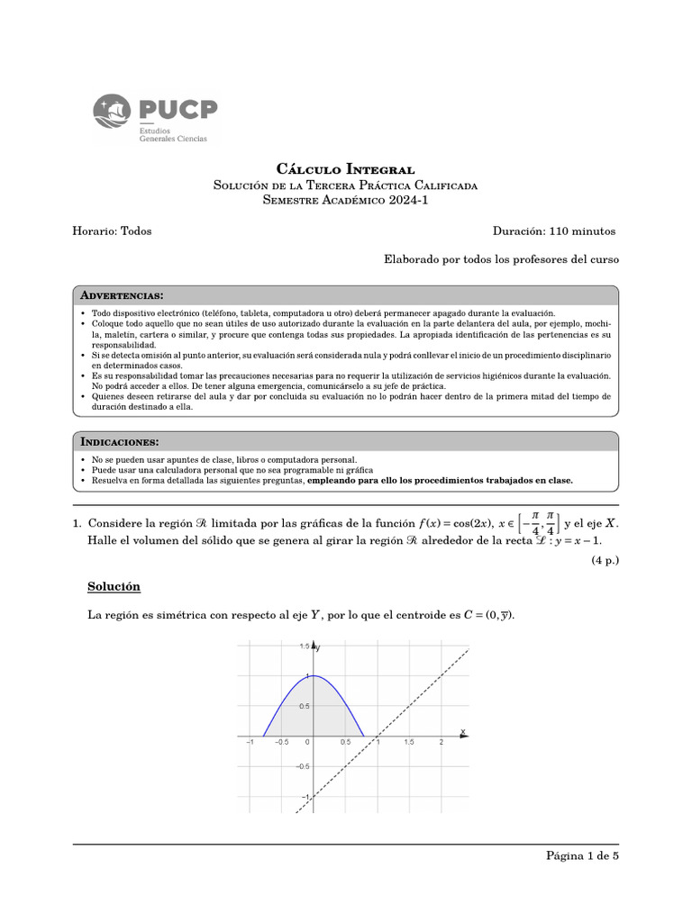 PC3 Solucion 2024 1 | PDF | Matemáticas | Conceptos matemáticos