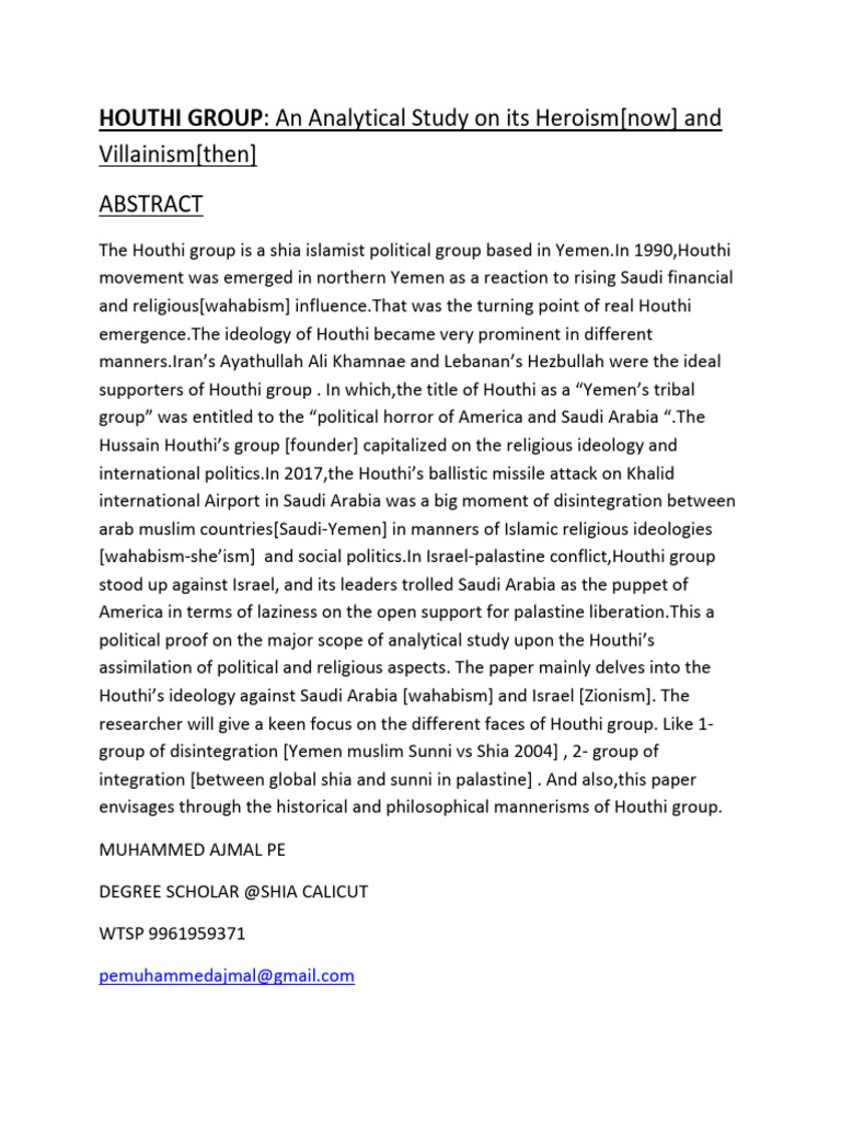 ABSTRACT FOR CONFERENCE | PDF