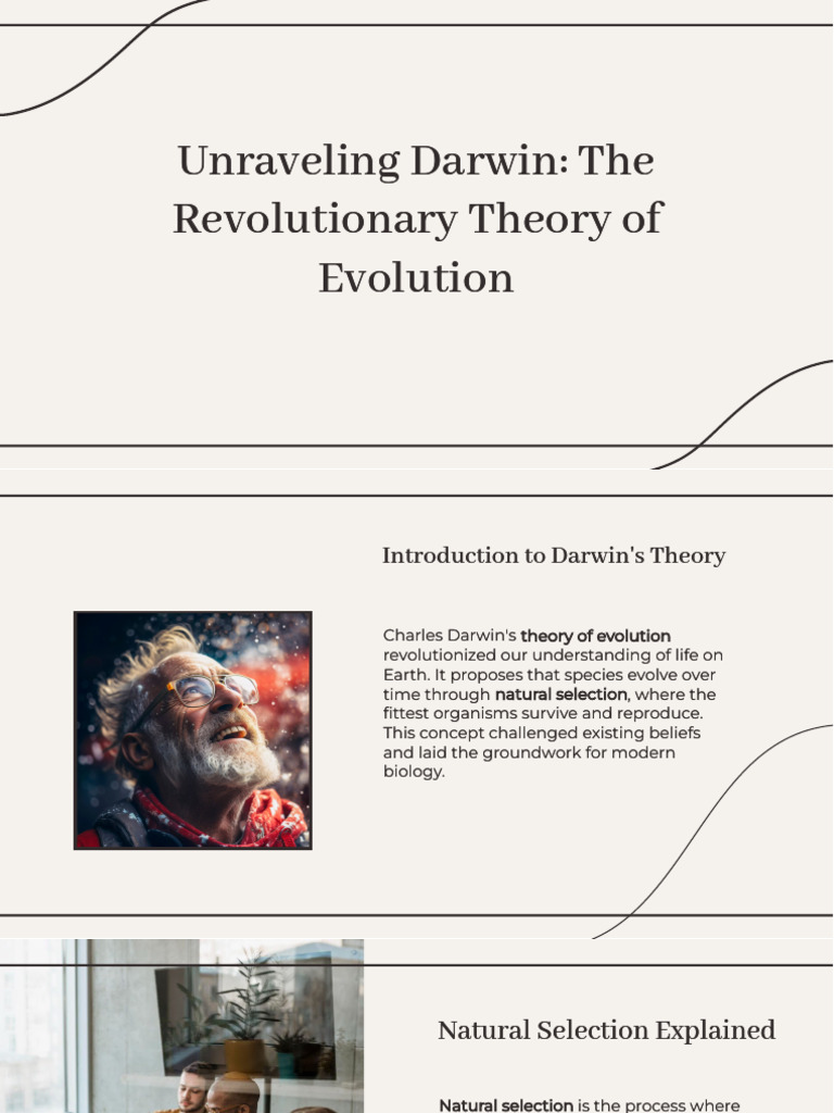 Unraveling Darwin The Revolutionary Theory of Evolution | PDF