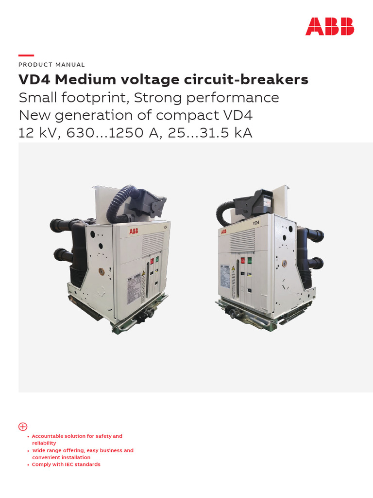 VD4 CPT 500_Manual_EN_1YHA000320_REV A_2020.6 | PDF | Alternating Current | Electrical Equipment