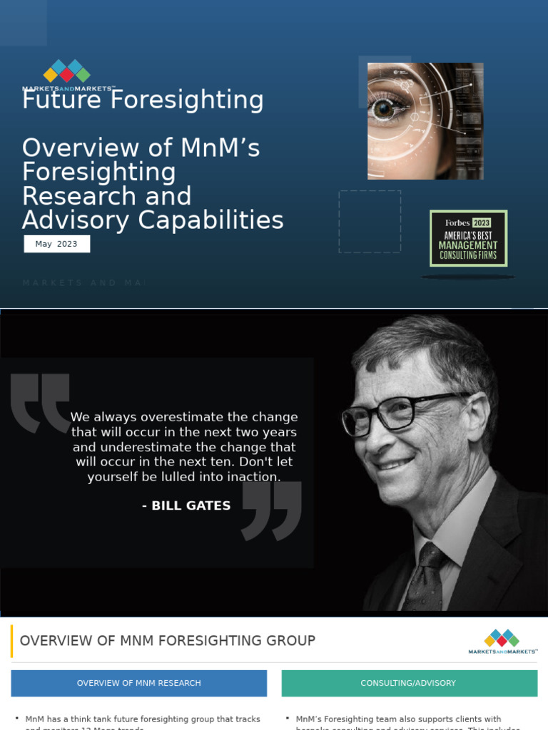 MNM Foresighting Research & Advisory Capabilities | PDF | Artificial ...