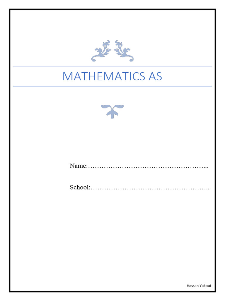 Math Graphs Revision Guide | PDF