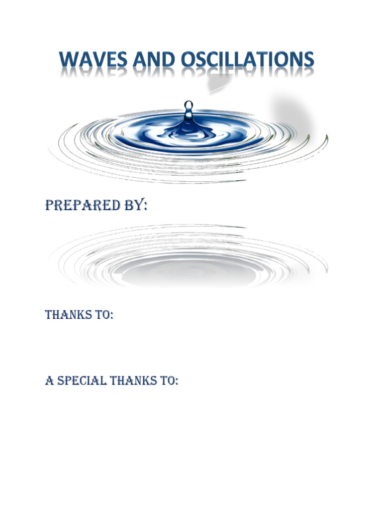 Waves and Oscillation | PDF