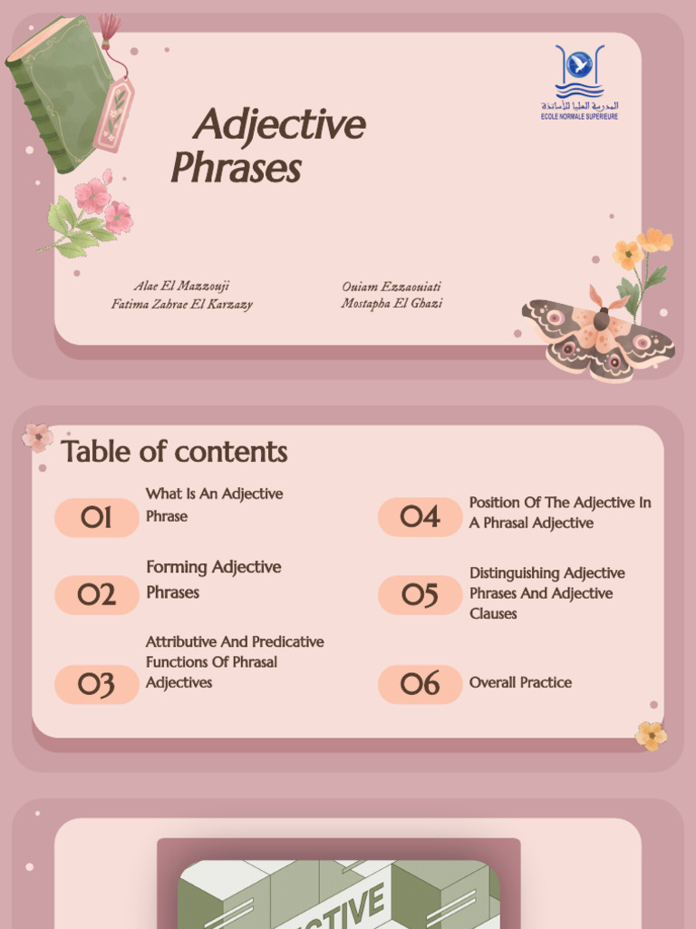 Understanding Adjective Phrases | PDF | Adjective | Phrase