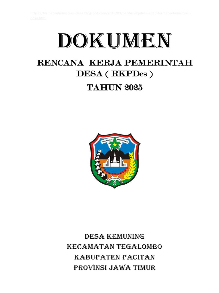 Cover RKP Tahun 2025 | PDF