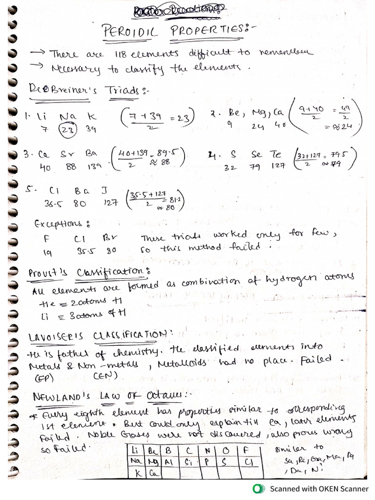 Periodic Properties - Class 11 JEE | PDF