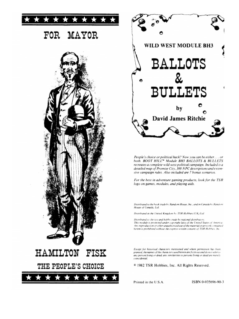 Wild West Module - BH3 Ballots & Bullets | PDF