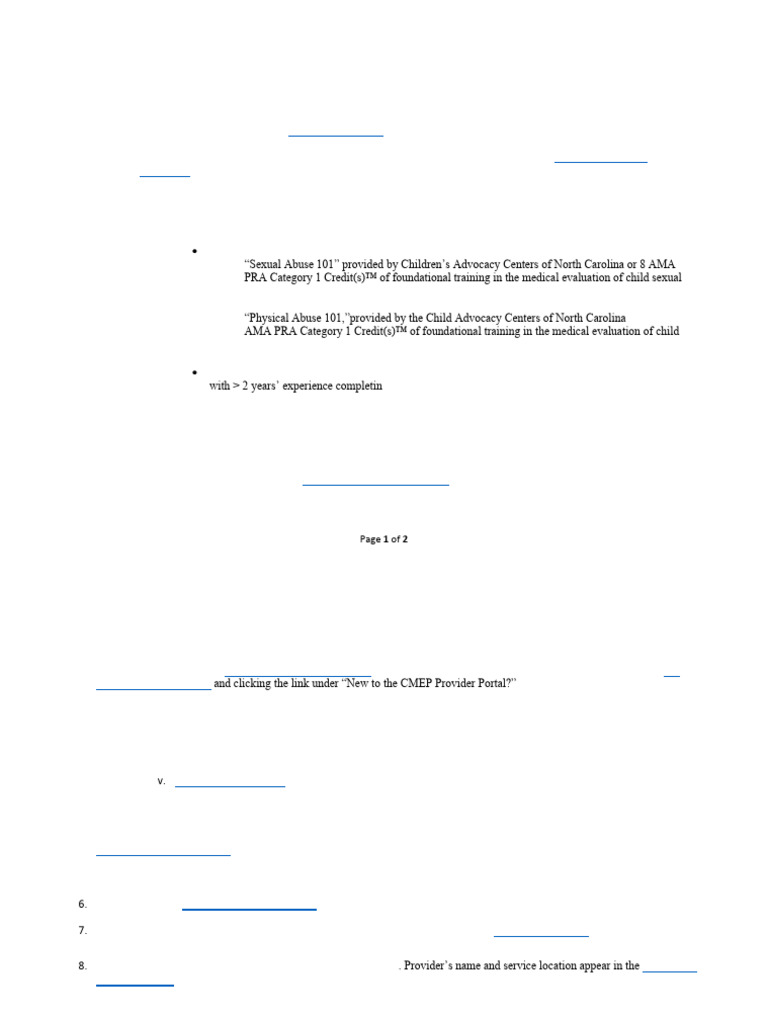 CMEP Rostering Protocol For Medical Providers | PDF | Health Care | Social Programs