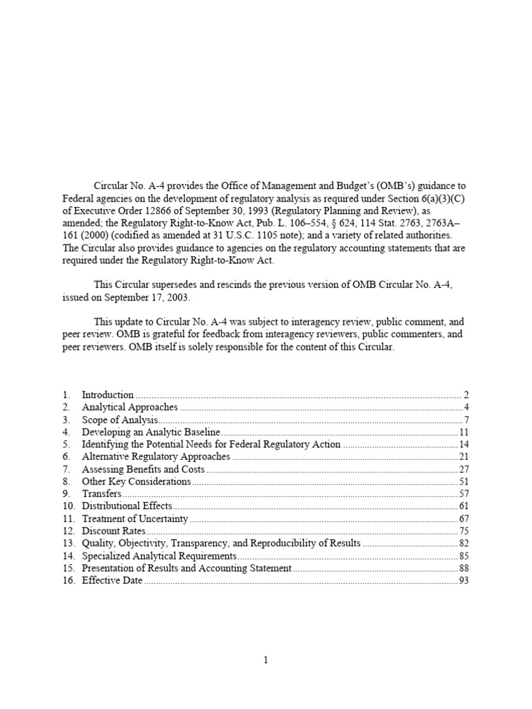 CircularA-4 | PDF | Cost Effectiveness Analysis | Cost–Benefit Analysis