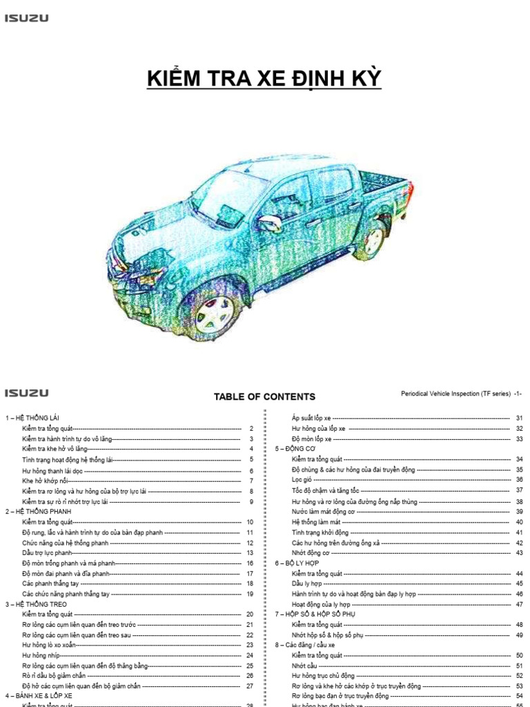 Bảo dưỡng dòng xe LCV | PDF
