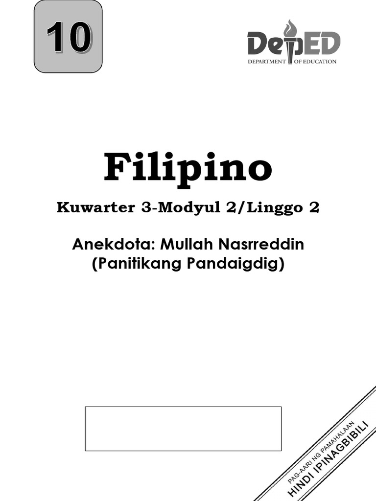 Filipino 10 Q3 Week 2 | PDF