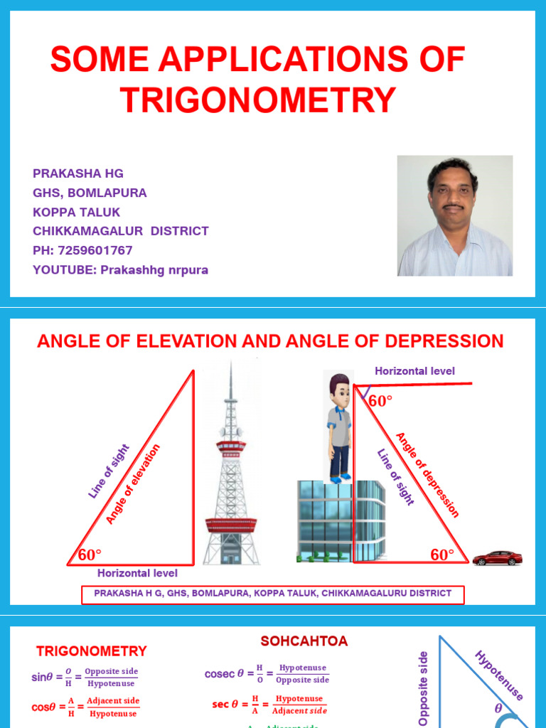 Em - Applications of Trigonometry-24-25 New | PDF | Elementary Geometry | Euclidean Geometry