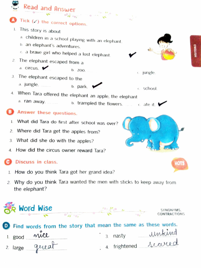 Tara Appu Book Exercises | PDF