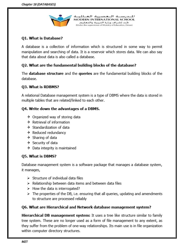 Chapter 18 (MS Access) | PDF | Databases | Comma Separated Values