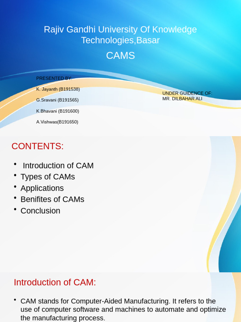 PPT on CAM | PDF