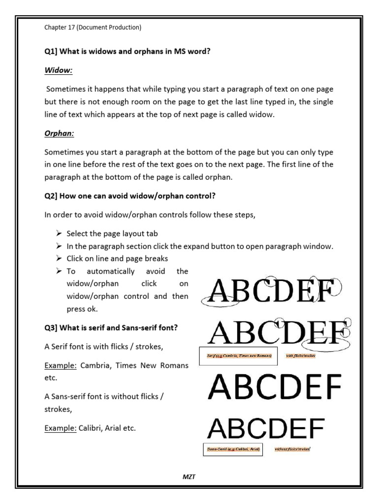 Chapter 17 (Document Production) | PDF | Typefaces | Microsoft Word