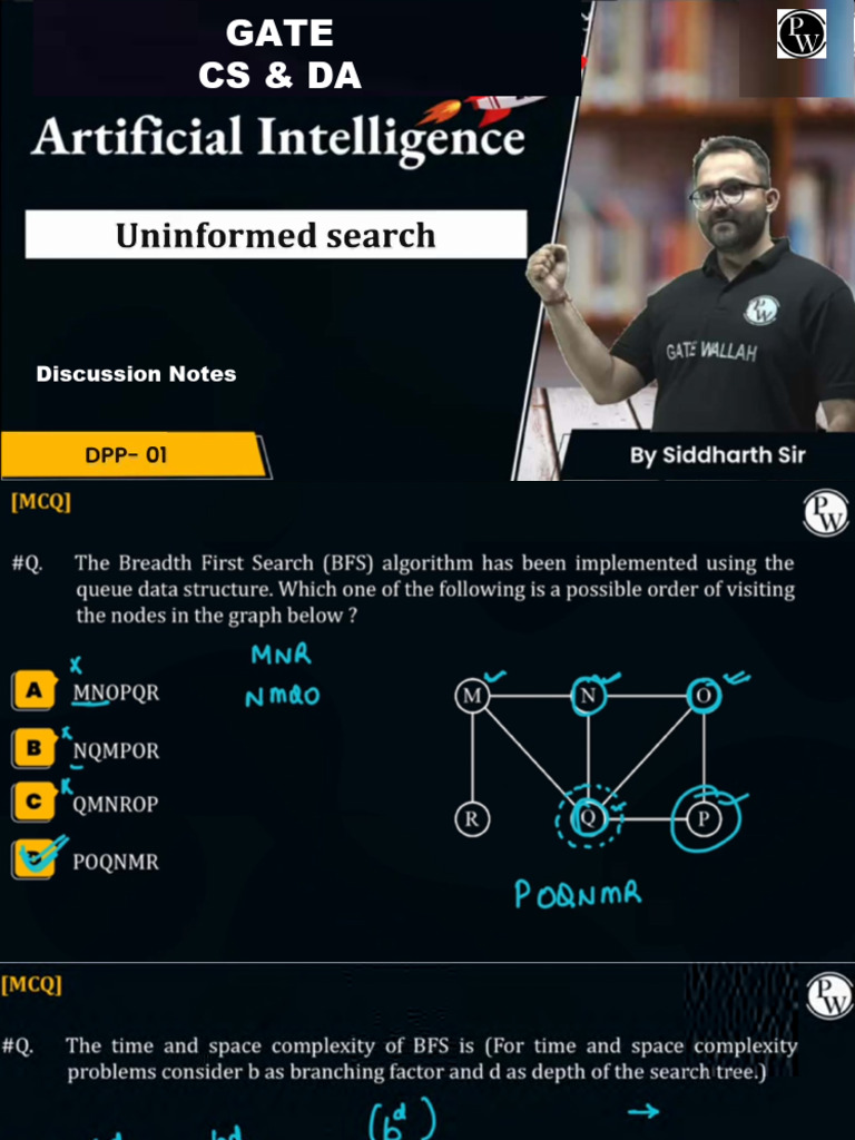 Un- Informed Search _ DPP 01 Discussion Notes | PDF