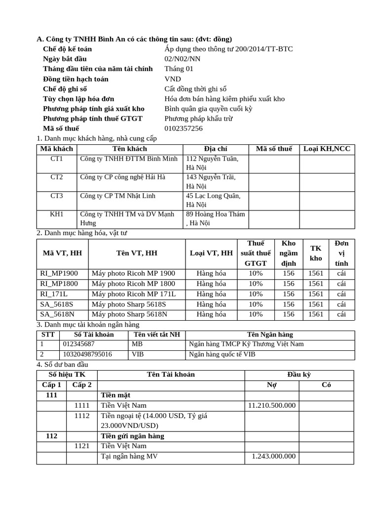 BTTH Tin học KT 4 | PDF
