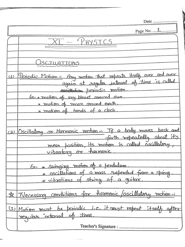 CH 13 Oscillations XI | PDF