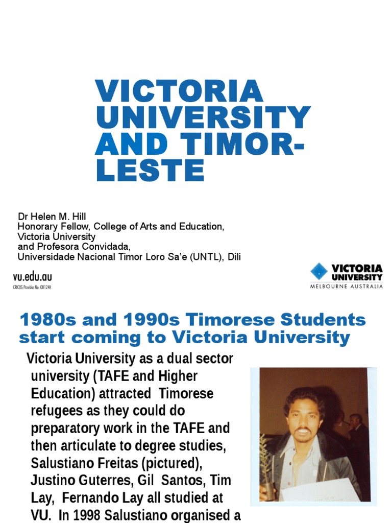Victoria University and Timor-Leste | PDF | East Timor | Titles