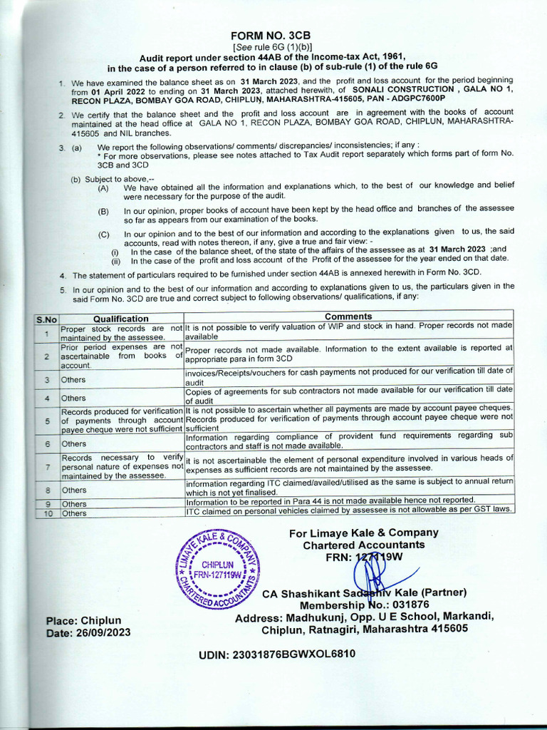 11. audit report | PDF | Cheque | Payments