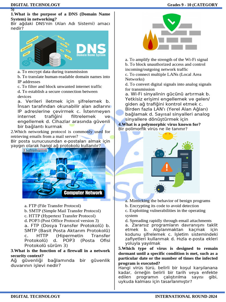 Digital Technology-Category 5 | PDF