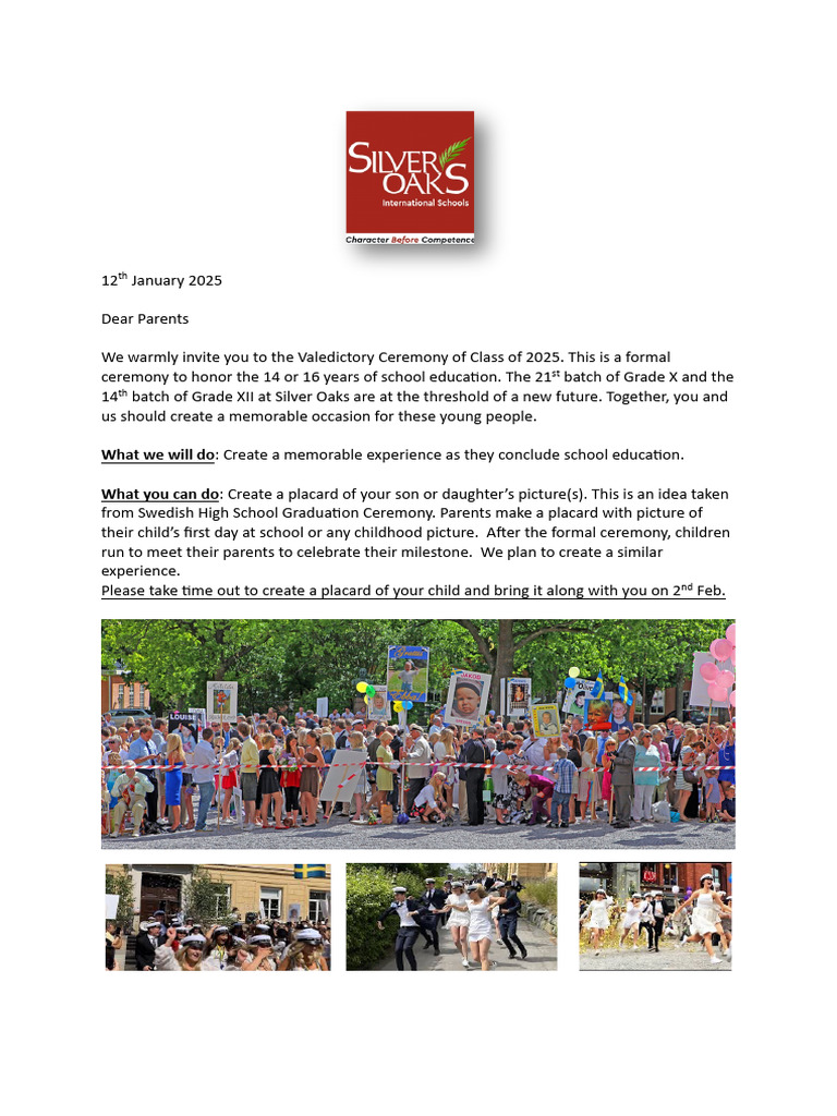 Invitation to the Valedictory Ceremony (1) | PDF