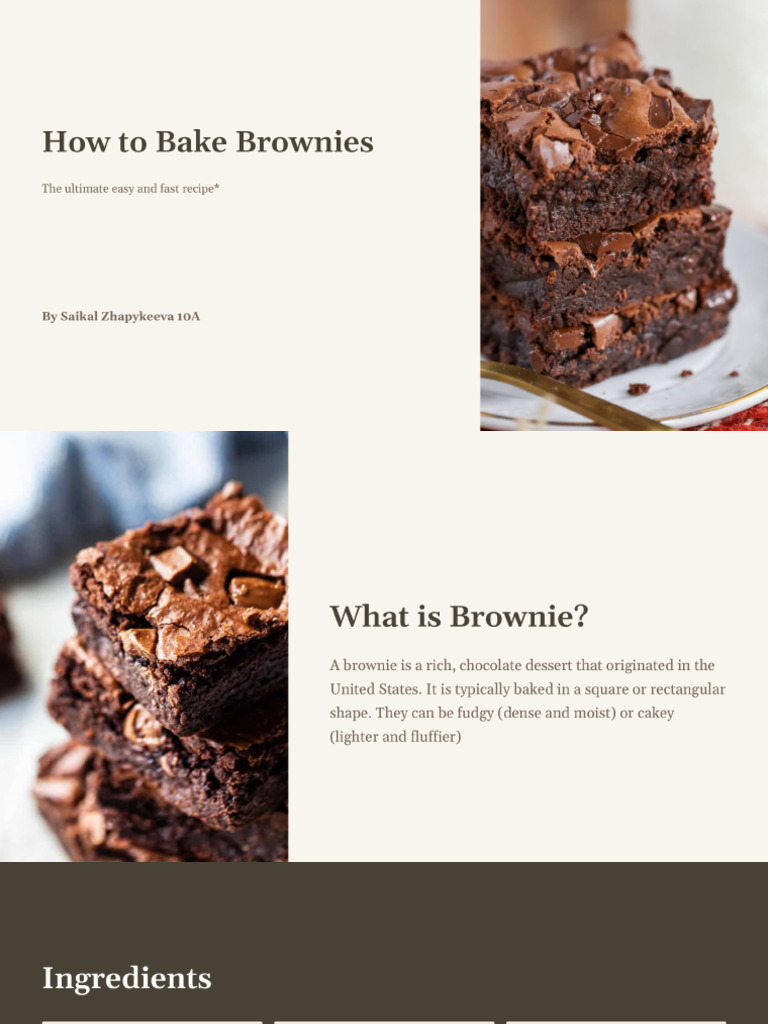 Brownie | PDF