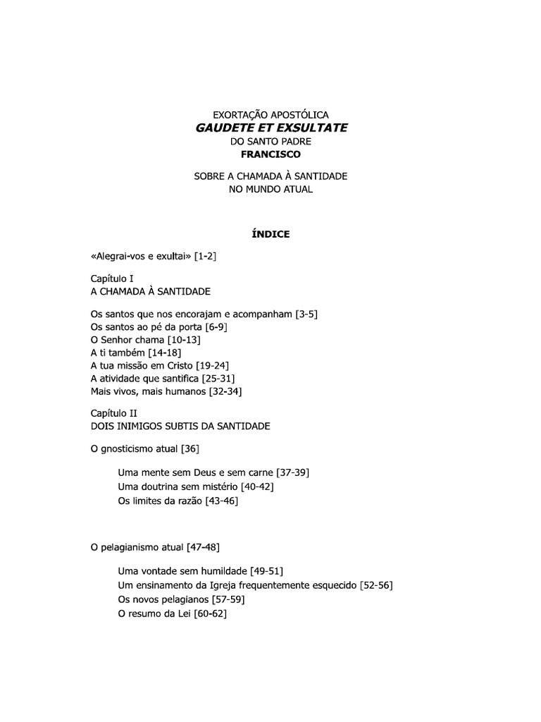 Gaudete Et Exsultate | PDF