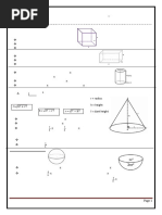 TSA, CSA, and Volume Formulas Guide | PDF