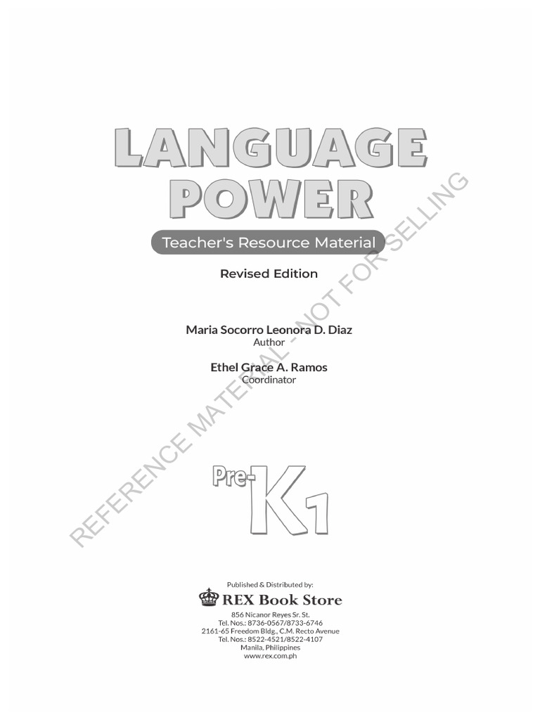 Language Power PRE-K1 | PDF | Learning | Teachers